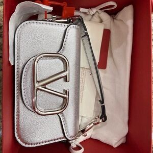 Valentino | Bags | Valentino Metallic Silver Mini Bag | Poshmark